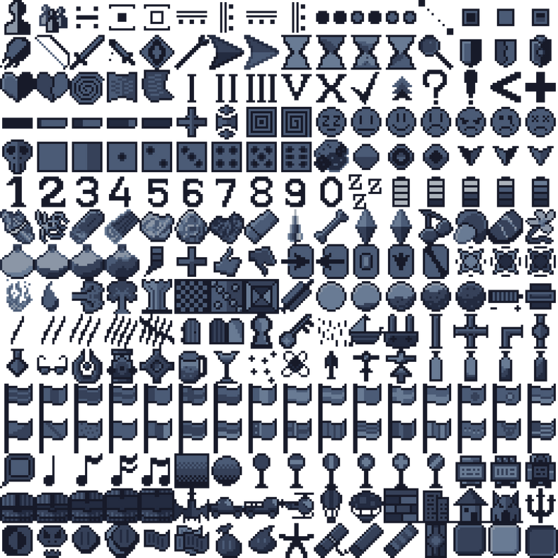 16x16 PixelArt 256 icons _ Endorth by Endorth