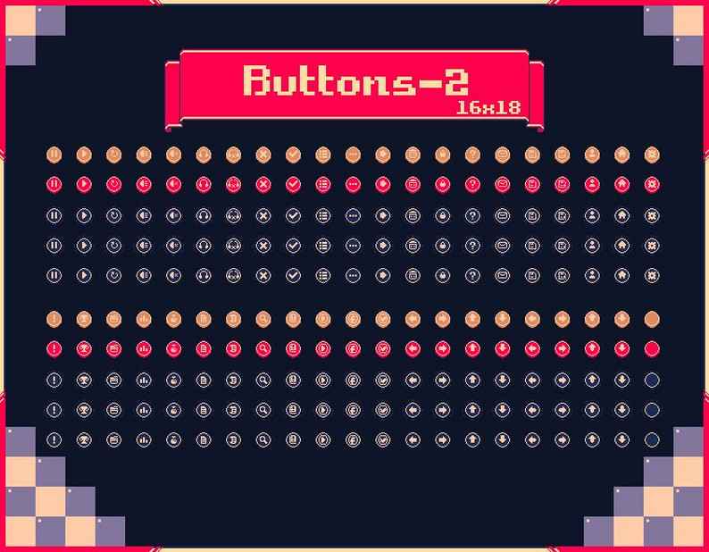 Pixel World Series #2 : 8-bit UI by Humble Pixel