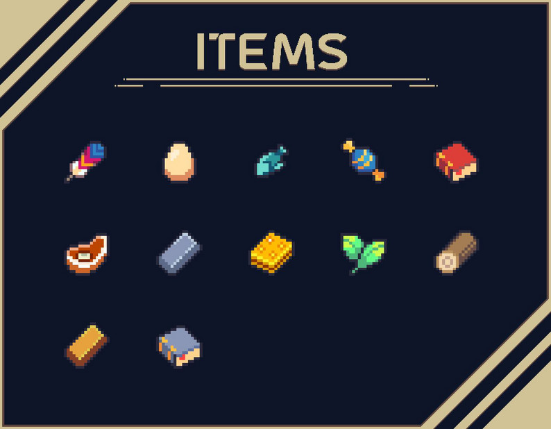 Pocket Inventory Series #2 : Pixel Map by Humble Pixel
