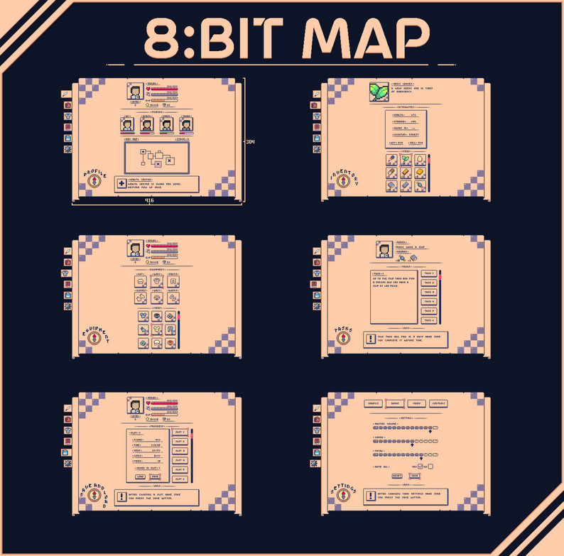 Pocket Inventory Series #2 : Pixel Map by Humble Pixel