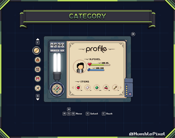 Pocket Inventory Series #2 : Pixel Map by Humble Pixel