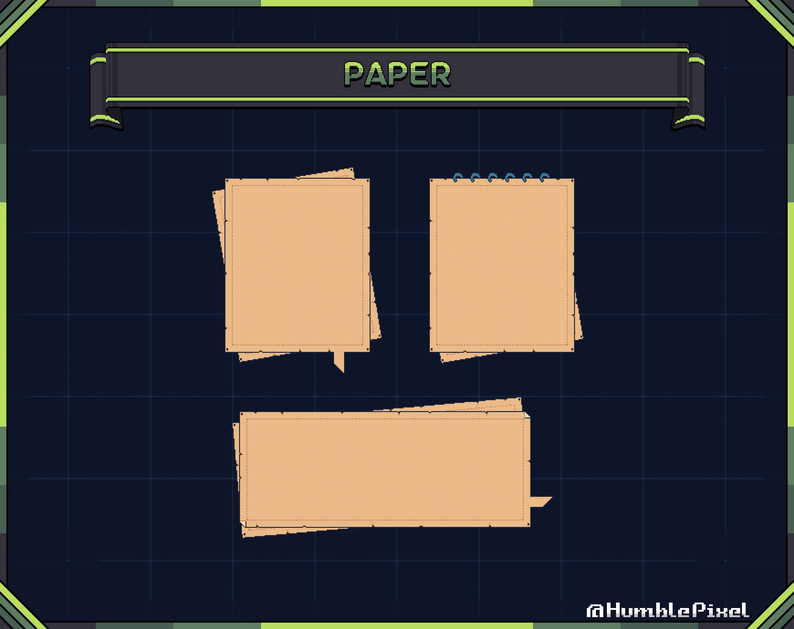 Pocket Inventory Series #4 : Pixel Paper by Humble Pixel