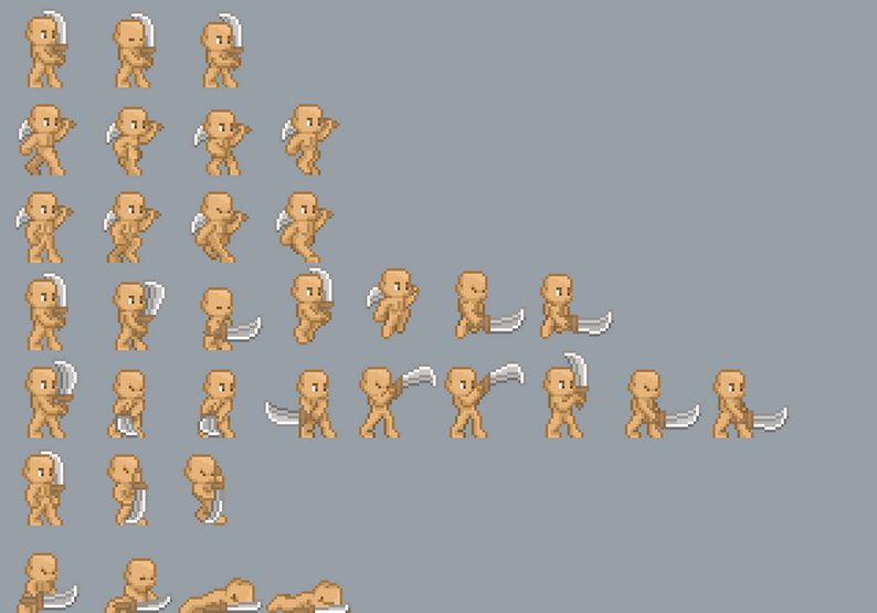 Side View Model Characters 2 by PixelCarvel