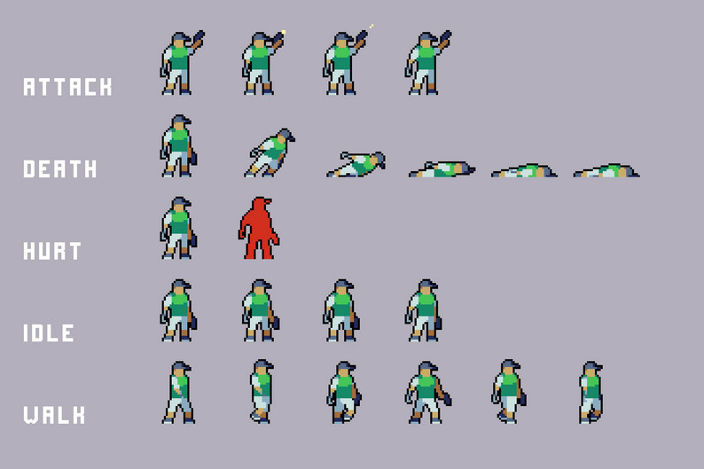 Ghetto Enemy Character Pack by Free Game Assets (GUI, Sprite, Tilesets)