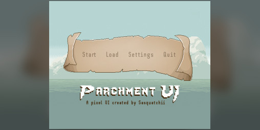 Pixel Parchment UI Kit by The Bee's Knees