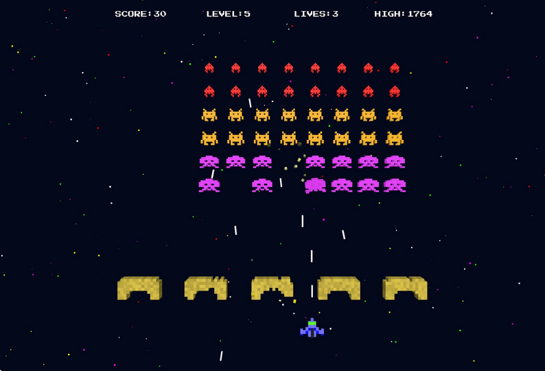 Space Invaders in your browser by ViperfishGames