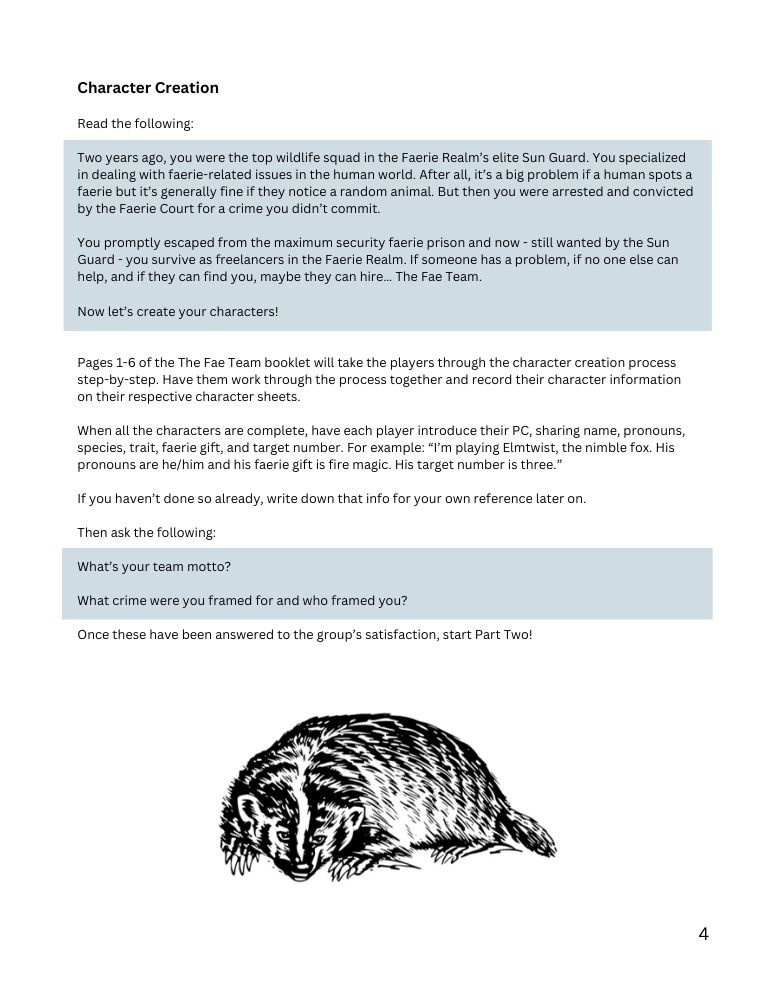 The Fae Team by Almost Bedtime Theater