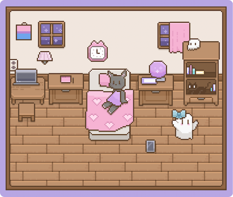 Cute Pixel Room Builder by MysteryPuppy