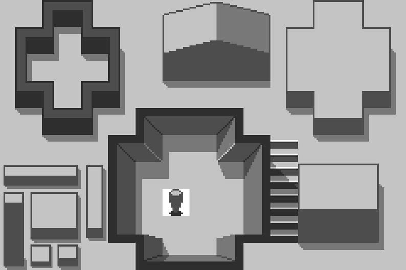 FREE 2D Orthographic Tile-set Template by Pale Hand Horror