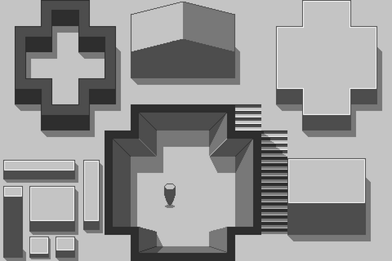 FREE 2D Orthographic Tile-set Template by Pale Hand Horror