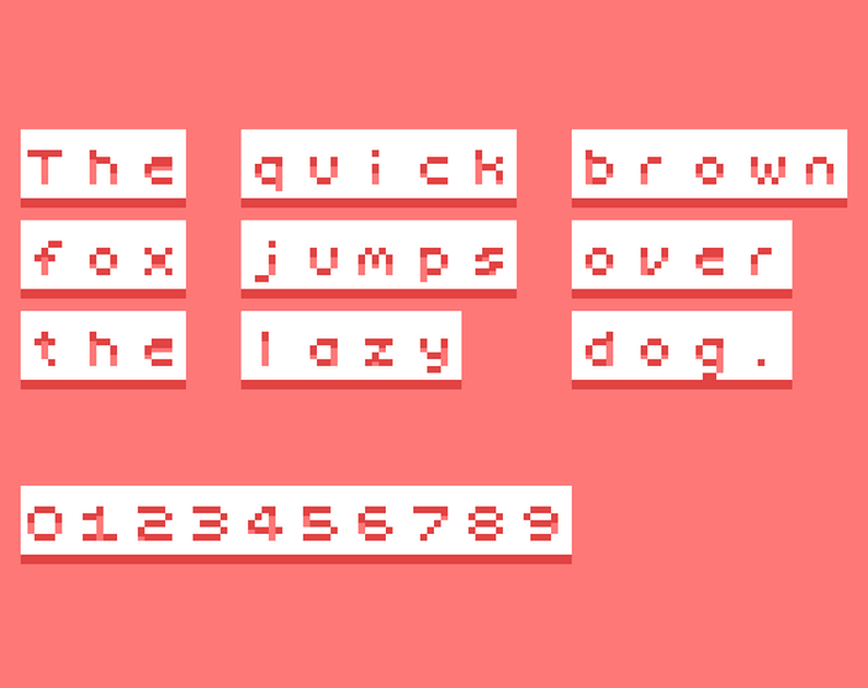 Little Pixel Art Font - Micro Chat - 5x5 by VEXED