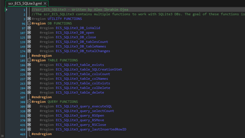 ECS SQLite3 for GameMaker Studio by Eternal CODE Studio