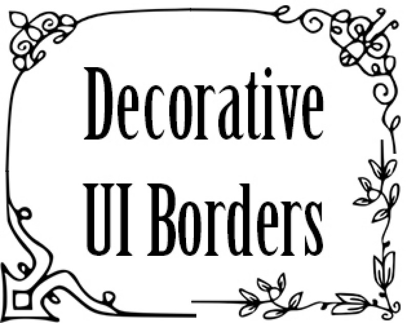 Decorative UI Borders by Screwy Lightbulb