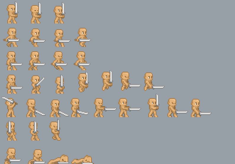 Side View Model Characters 4 by PixelCarvel