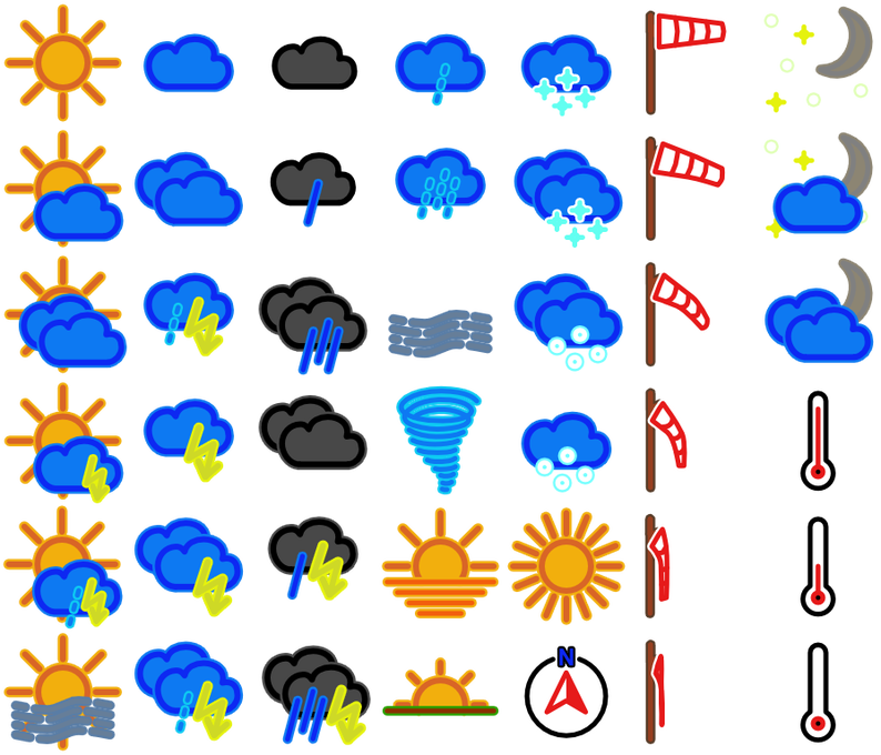 42 unique meteo/weather icons by SPOcreativ