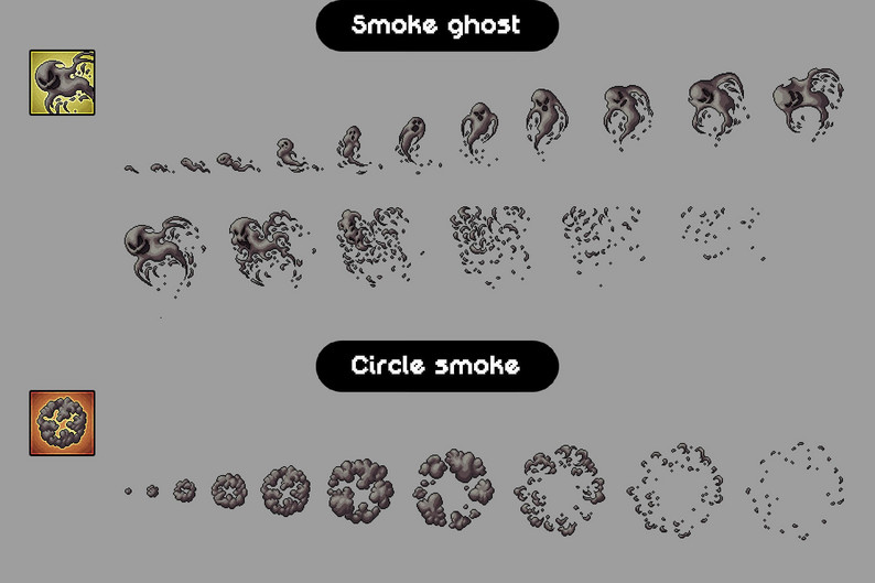 Smoke Effects by Free Game Assets (GUI, Sprite, Tilesets)