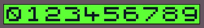 Number assets (GB Studio) by Siciliano92