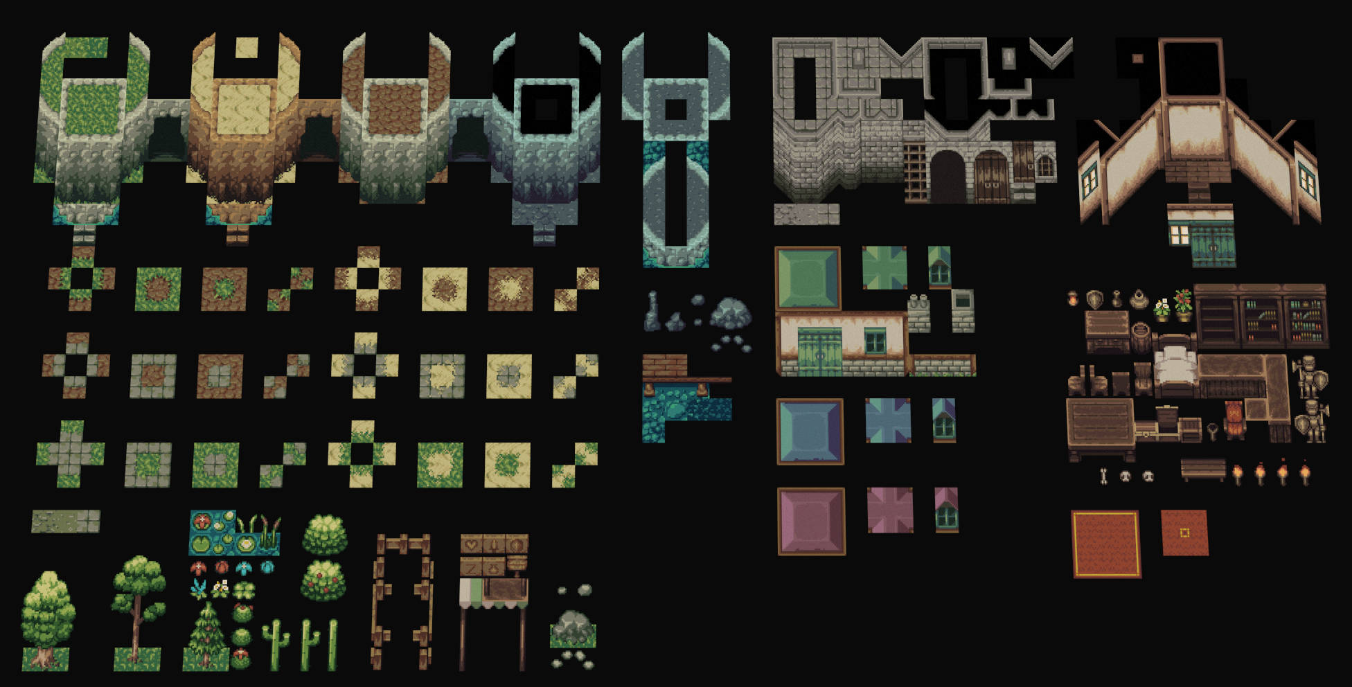 Overworld RPG Tileset Pack by frozjen