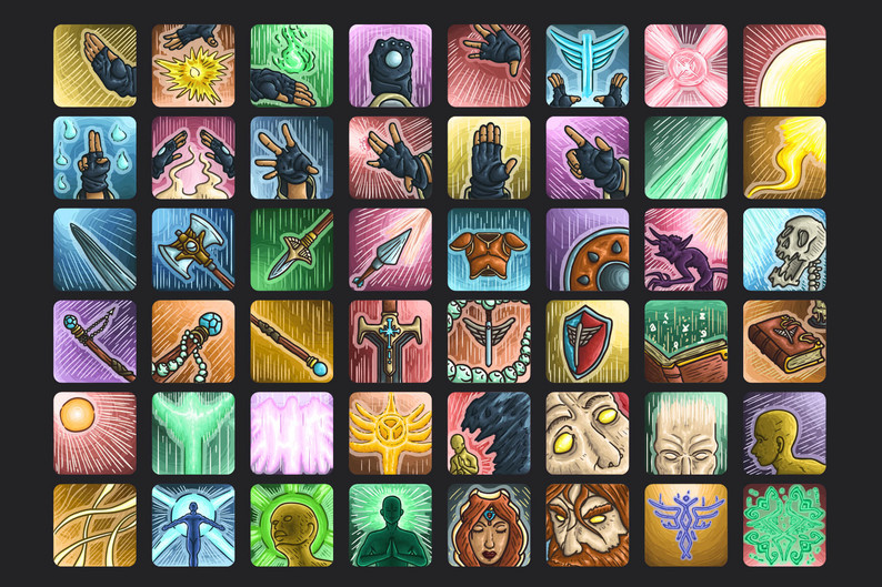 48 Priest Skills by Free Game Assets (GUI, Sprite, Tilesets)