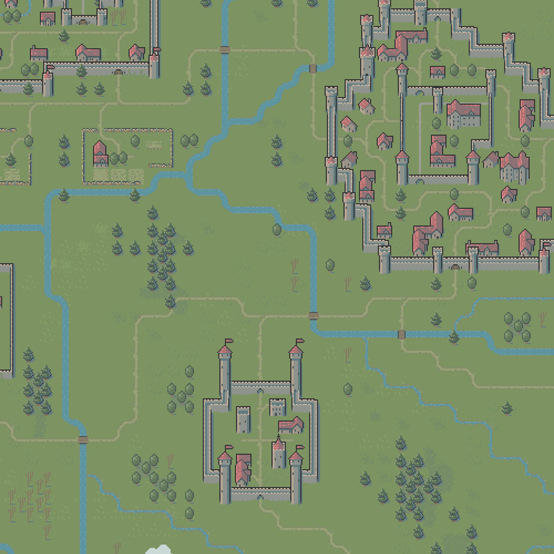 Castle and village - Pixel art pack by edermunizz