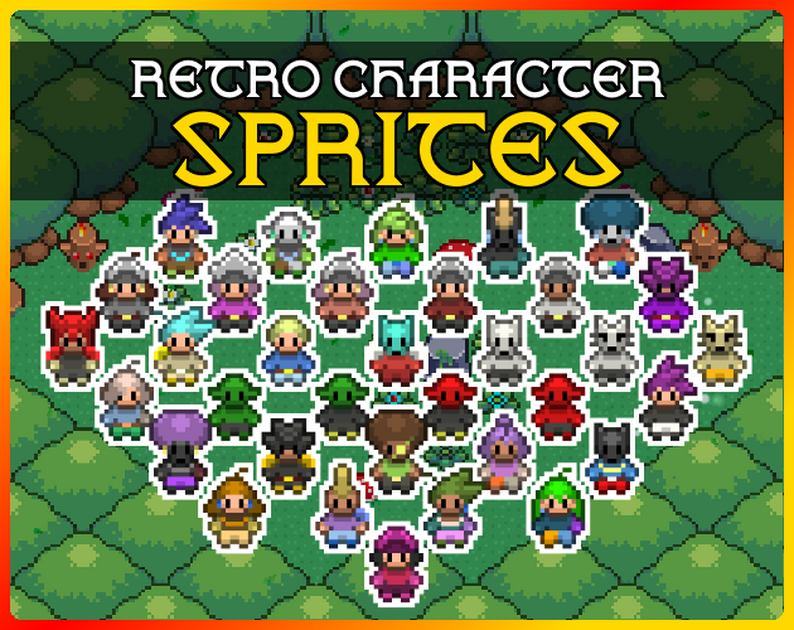 Character Sprites Asset Pack 1 [Fantasy Dreamland] by ELV Games