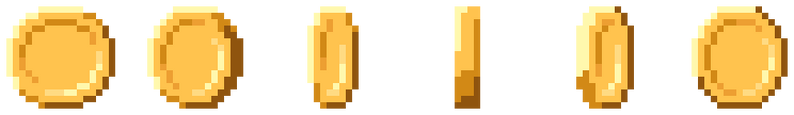 Spinning Coin Sprite by Harveykbrown