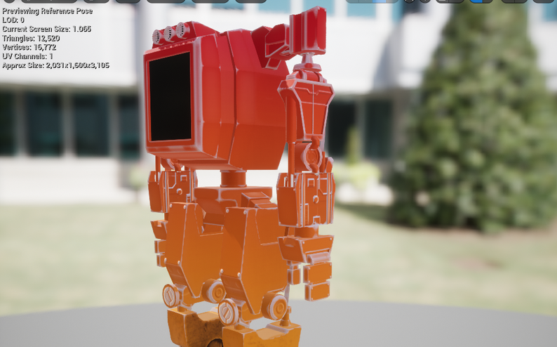 Mech with walk and jump animation by greenman4890