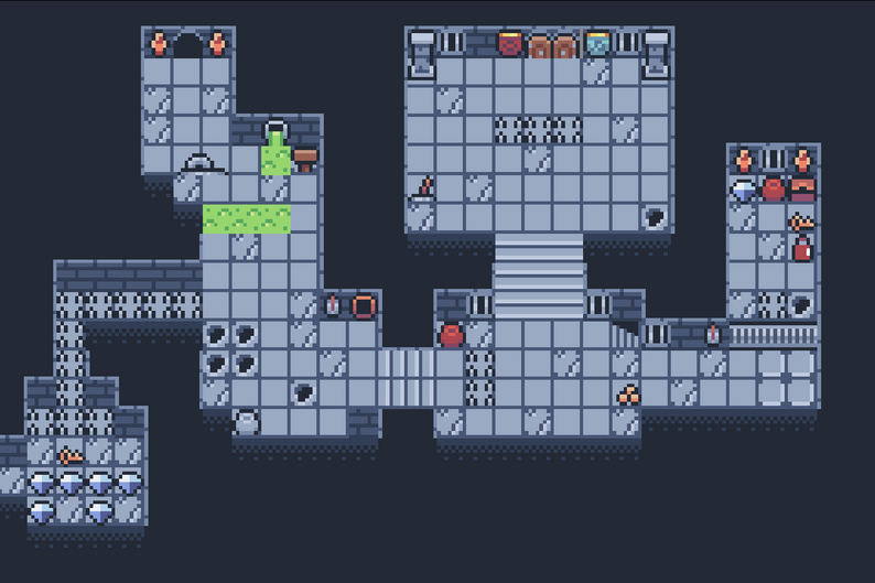 MiniMaps 8x8 Dungeons by PixDoom