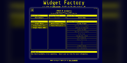 Widget Factory by cravo