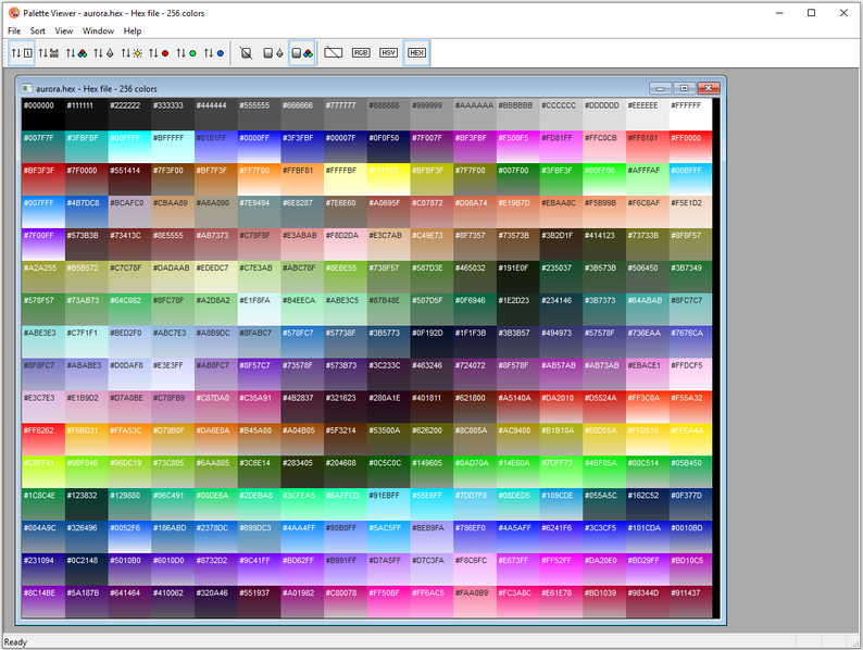 Palette File Viewer by isometric8