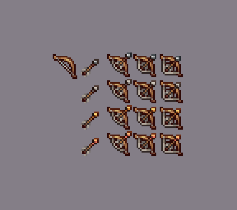 Weapons Asset (16x16) by DantePixels