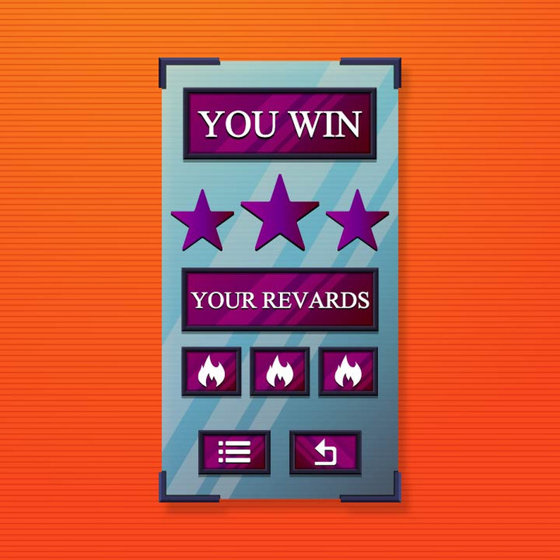 Glass them Game UI pack + icon collection by SunGraphica