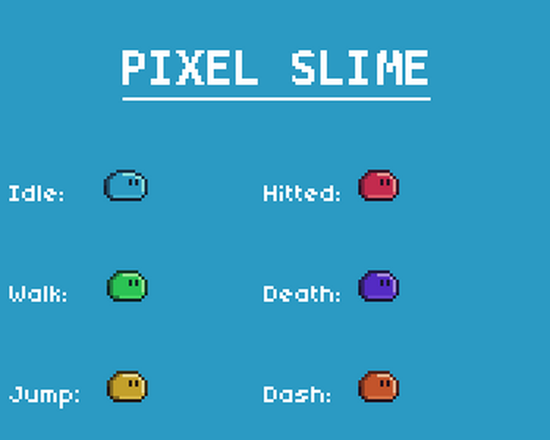 Platfrom character - Pixel Slime by lv99