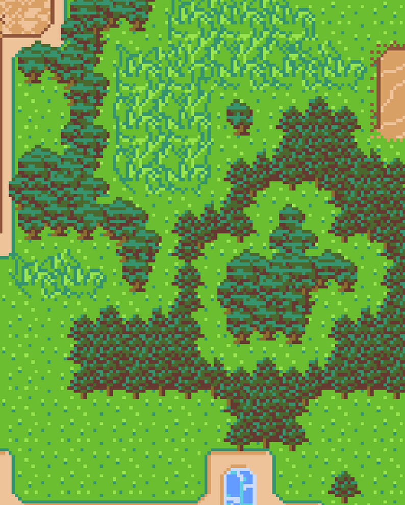 8 Bit World Map Tileset for RPG Maker MV by Robubie