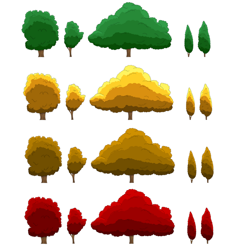 Large Scale Pixel Trees By Denny large-scale-pixel-trees-by-denny