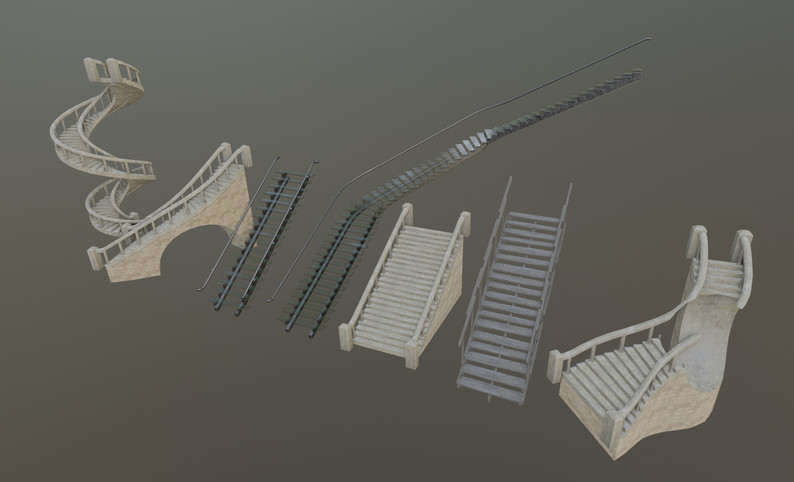 Blender Stair Builder v2 - procedural stairs by Rytelier