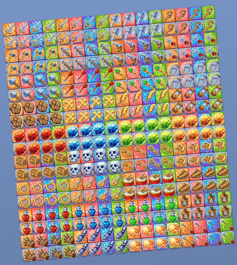 PIXEL FANTASY RPG ICONS - SPECIALS PACK by Caz