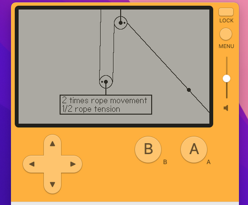 Pulley Simulation for Playdate by actowise