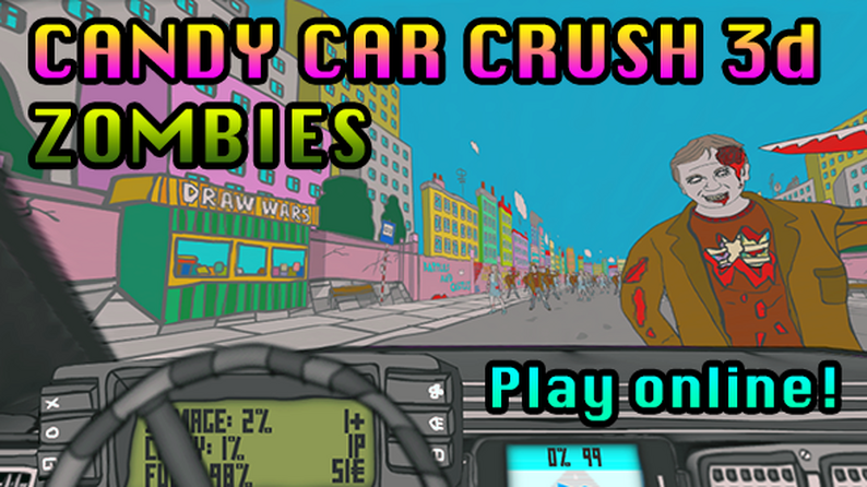 Candy Car Crush 3D : Zombies by Evil Indie Games