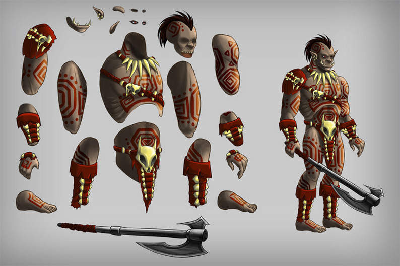 2D Game Orc Sprite by Free Game Assets (GUI, Sprite, Tilesets)