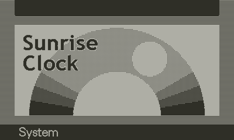 Sunrise Clock by Nathan Korth