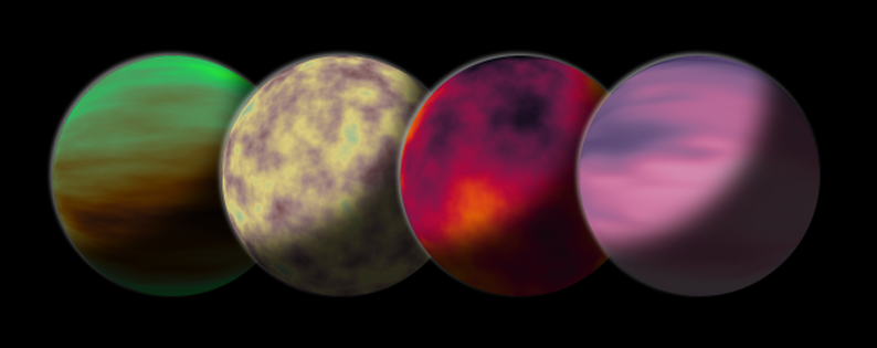 240+ 2D Planets Pack #1 by Joffrey Bienvenu