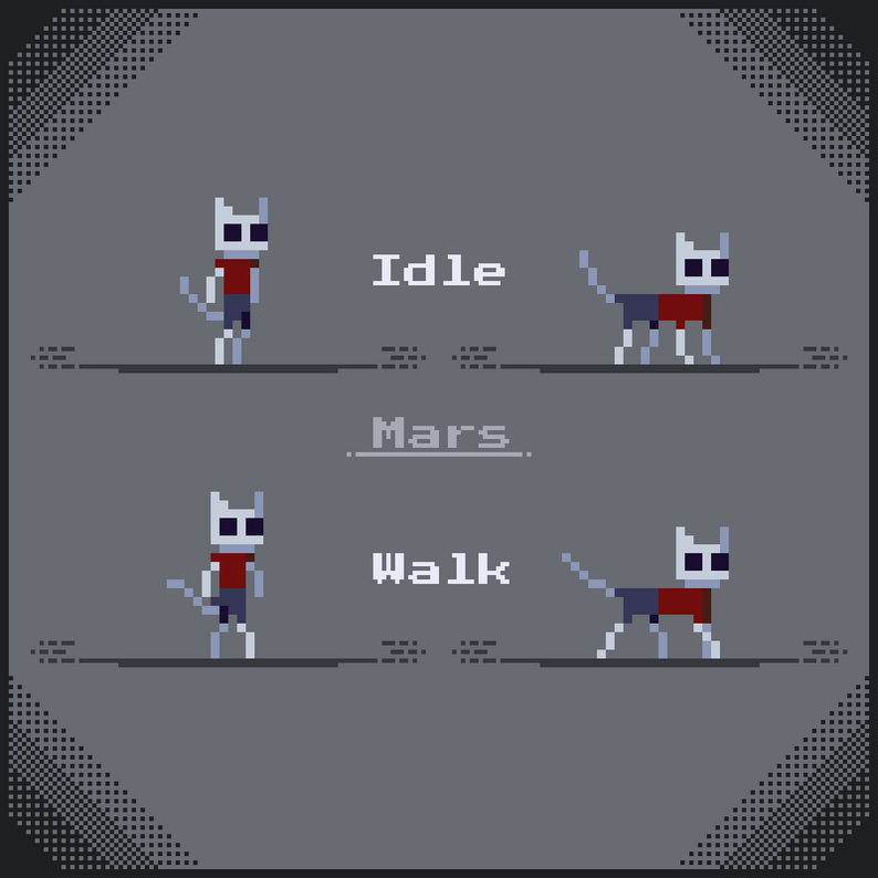 Misha & Mars - Pixel-art Animated Characters by Jay P