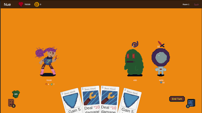 Nue Deck - Roguelike Card Game Template by Arefnue