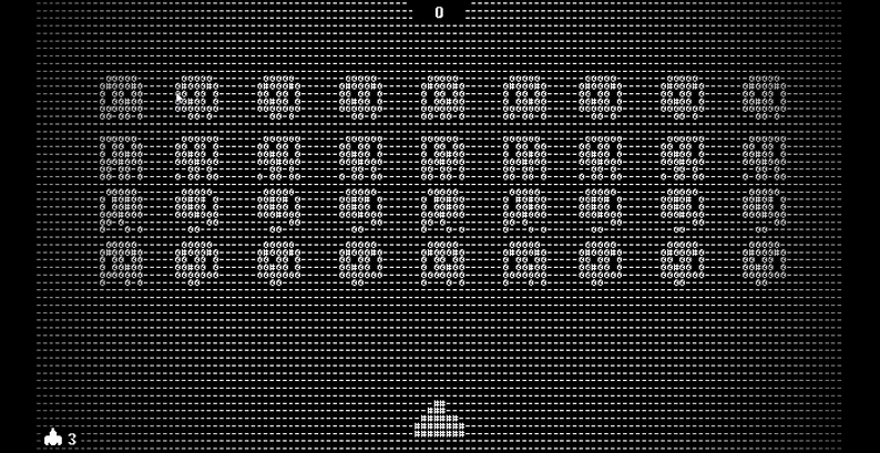 ASCII Space Invaders by YousX