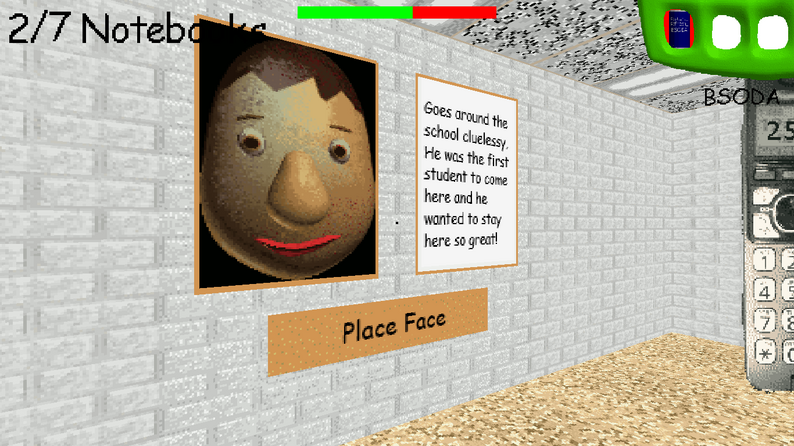 PlaceFace In Baldi's Basics?! by gaminganthony