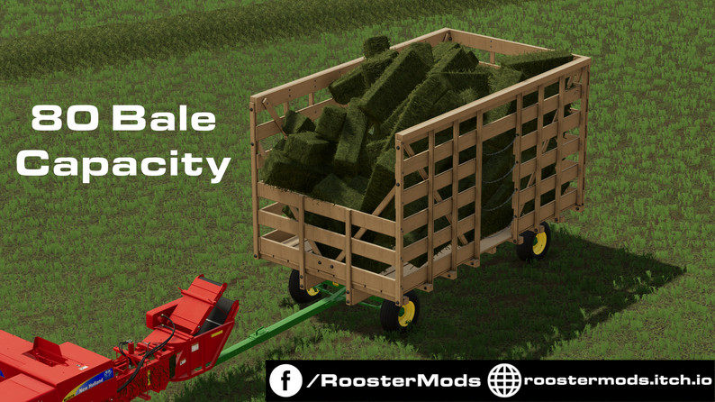 John Deere Wooden Thrower Rack by Rooster Mods