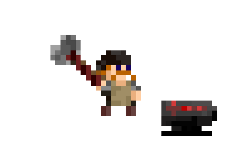 Pixel People: The Badass Blacksmith by mftinyturtle