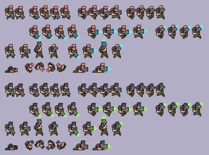 RunAndGun Characters Sprites by Alb_pixel Store
