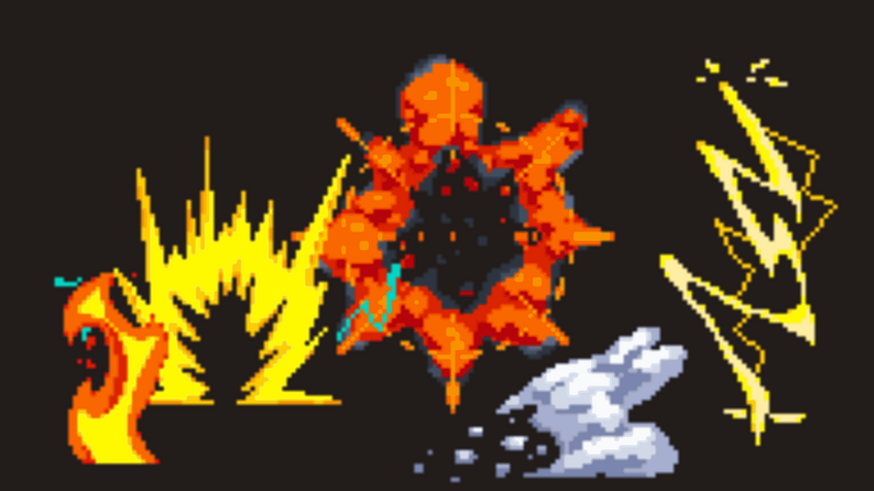 VFX - MISC PACK 1 - Pixel Art Effects by kiddolink